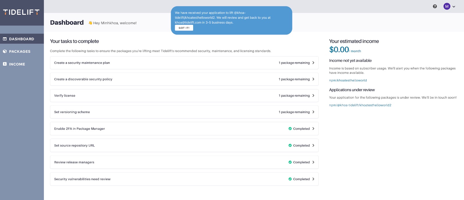 Getting started with lifting – Tidelift